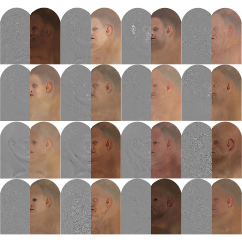 Female head texture map 02